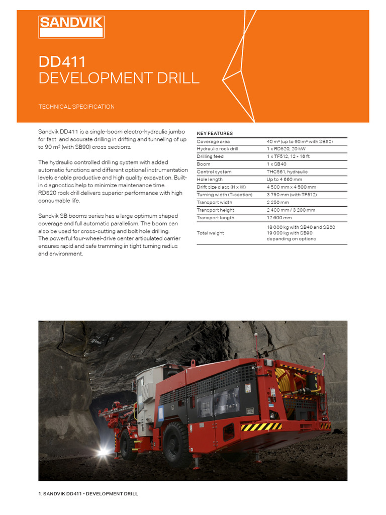 Dd411 Specification Sheet English | PDF | Truck | Drill
