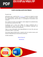 Modelo de Carta de Reajuste de Preco | PDF