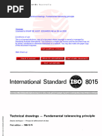 Iso 8015 1985 | PDF | Engineering Tolerance | International Organization For Standardization