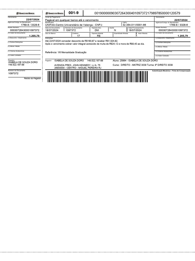 BoletoBancario 800647 | PDF | Dinheiro | Bancos