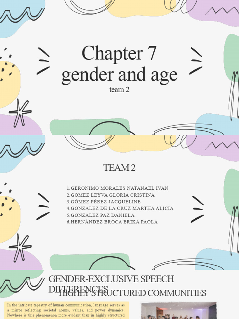 Gender and Age in Linguistic Variation | PDF | Sociolinguistics ...