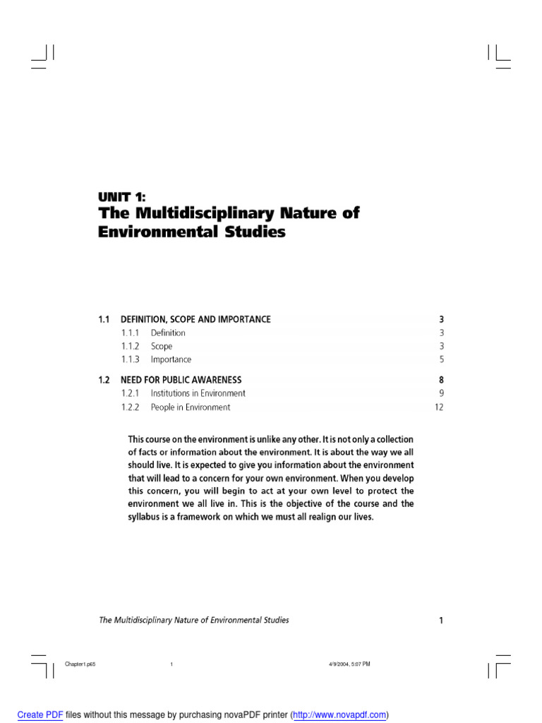 Multidisciplinary Aspect UNIT I E Barucha | PDF | Application Software ...