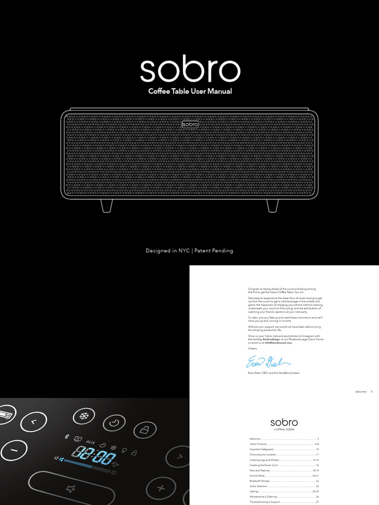 Sobro Coffee Table User Manual | PDF | Ac Power Plugs And Sockets ...