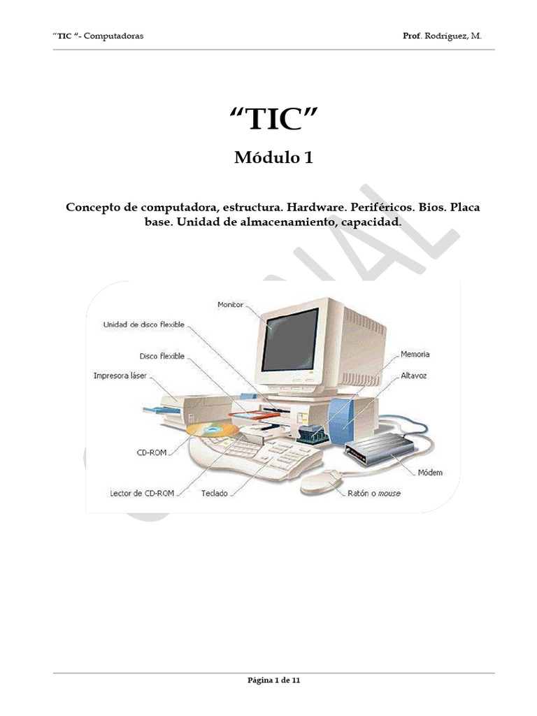 Introduccion Computadoras | PDF | Periférico | Hardware de la computadora Introduccion Computadoras | PDF | Periférico | Hardware de la computadora