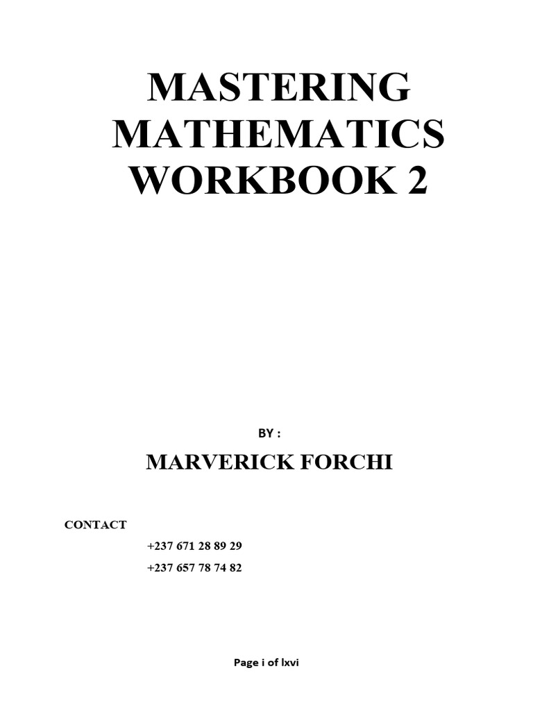 Form 2 Math Workbook | PDF | Triangle | Geometry