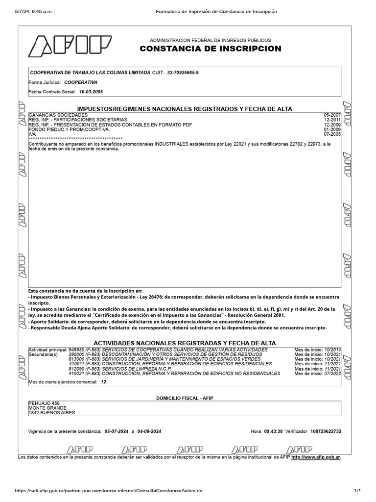 AFIP - Administración Federal de Ingresos Públicos | PDF | Economias