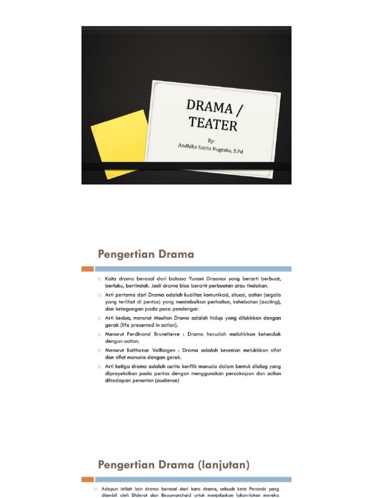PPT DRAMA | PDF