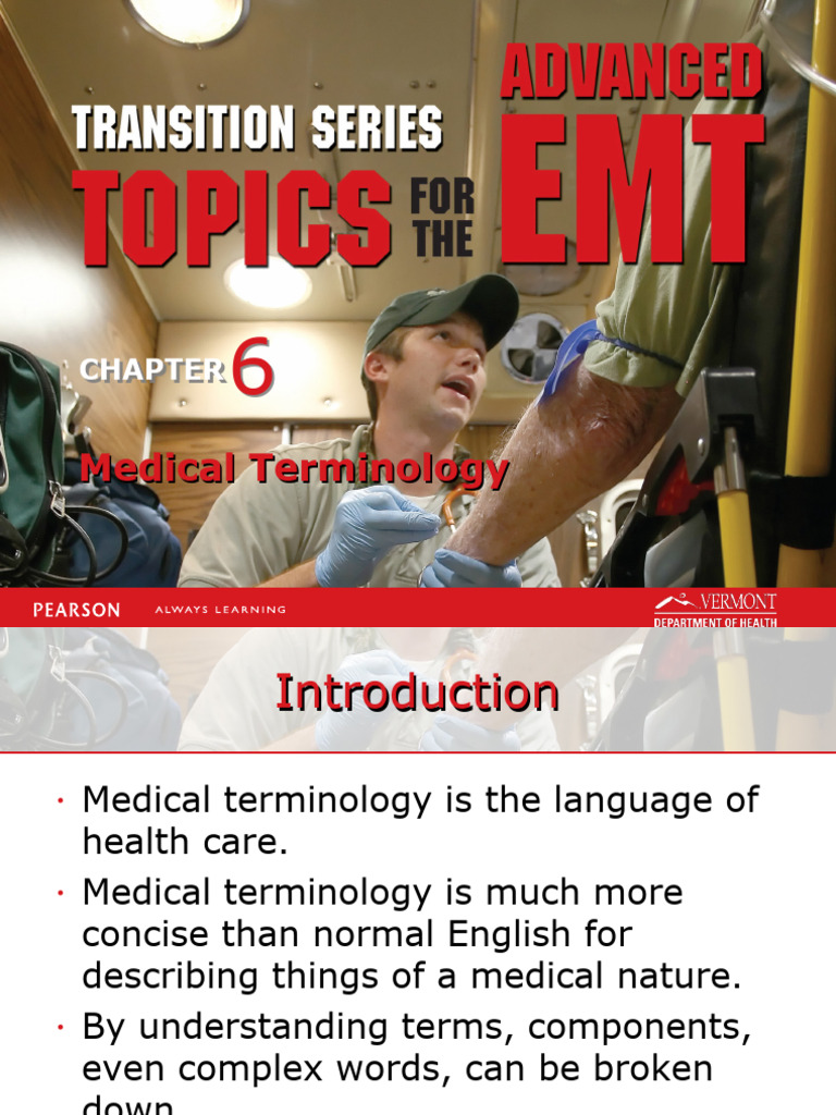 Aemt Transition - Unit 6 - Medical Terminology | PDF | Medicine | Medical Specialties