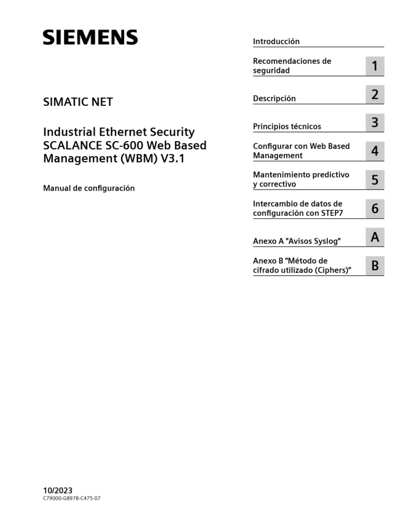 PH Scalance SC 600 WBM 78 Es Es | PDF | La seguridad informática ...