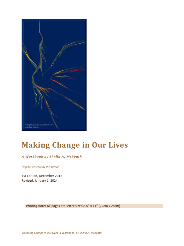 Making Change in Our Lives | PDF | Thought | Attitude (Psychology)