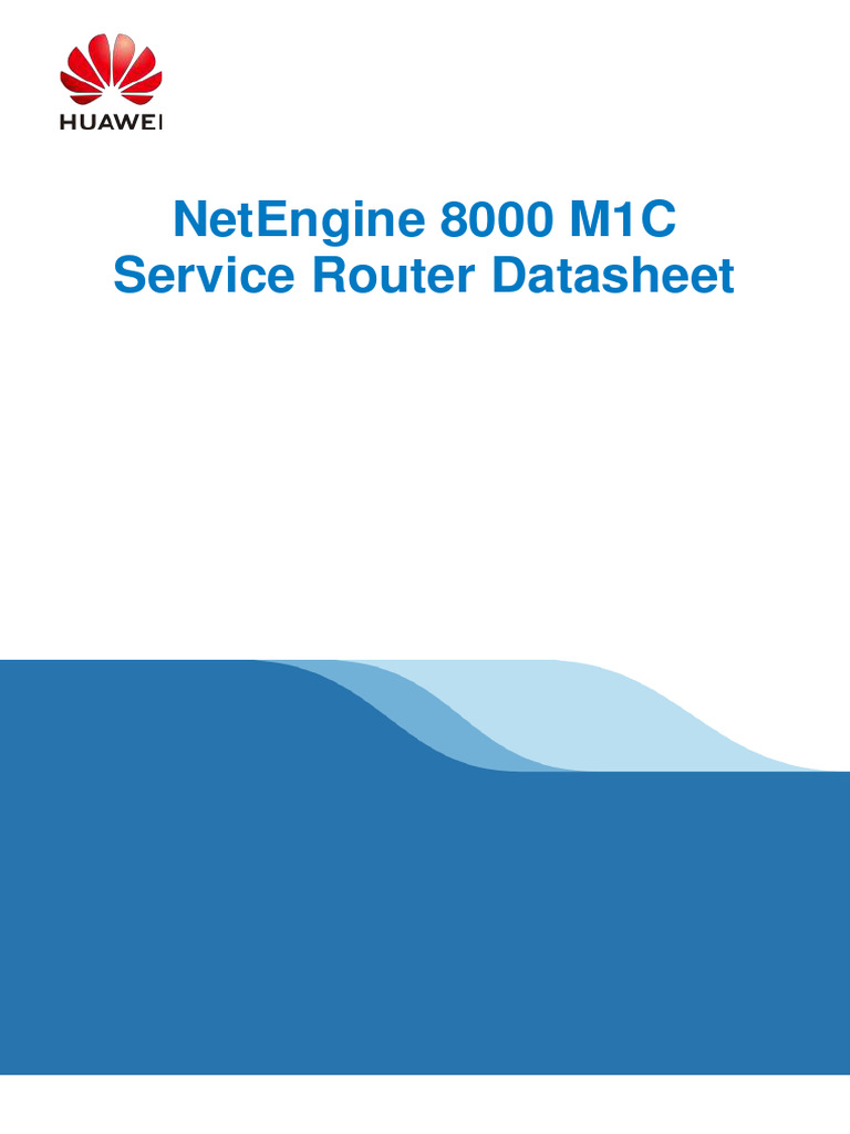 NetEngine 8000 M1C Router Datasheet | PDF | I Pv6 | Computer Network
