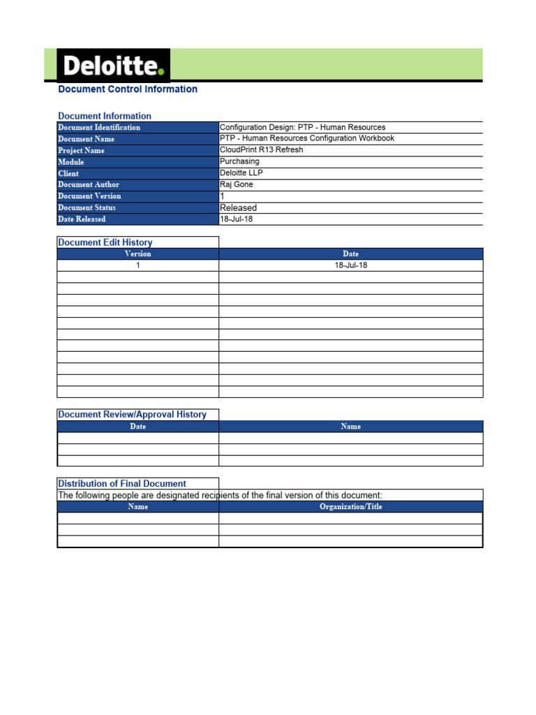 Cloud PTP Config Workbook - HR | PDF | Computing