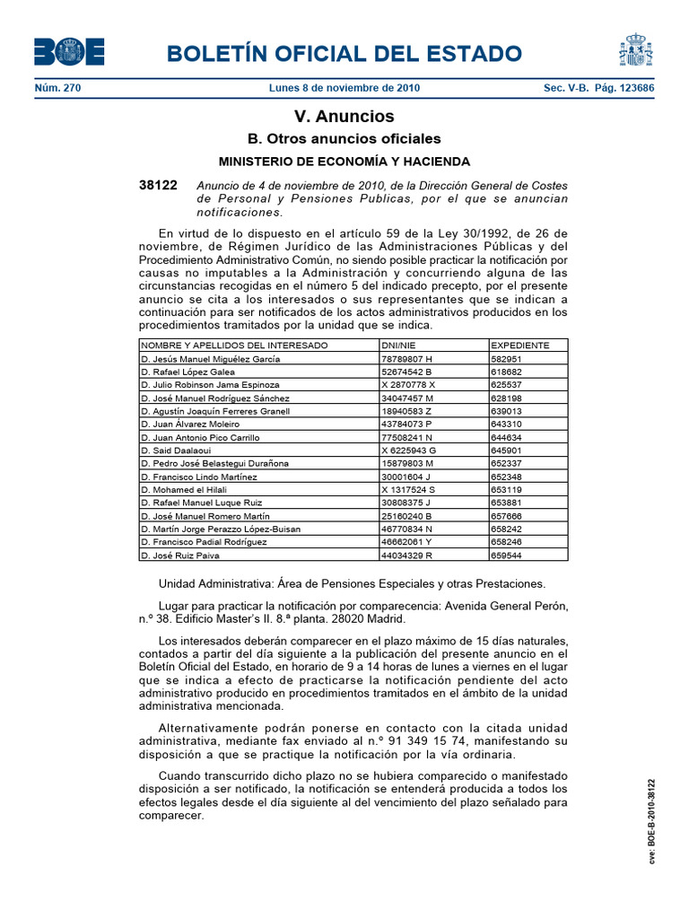 Boe B 2010 38122 | PDF