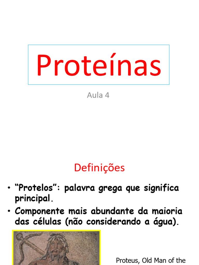 Significado de Protelos e Funções das Proteínas | PDF | Proteínas ...