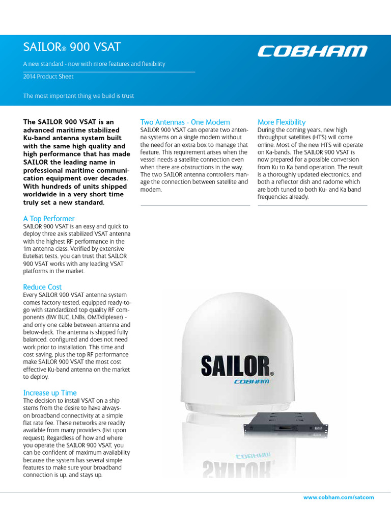 71 139439 - SAILOR - 900 - VSAT - B - Lo PDF | PDF | Very Small ...