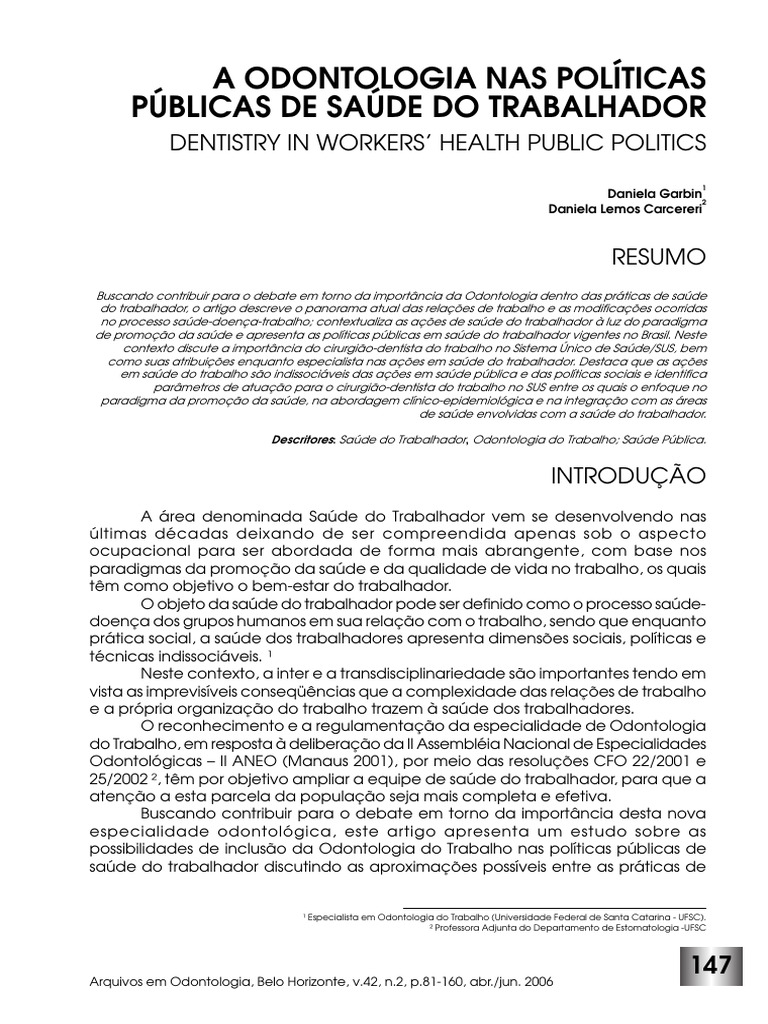 Texto Codificado para Análise | PDF | Odontologia | Promoção de saúde