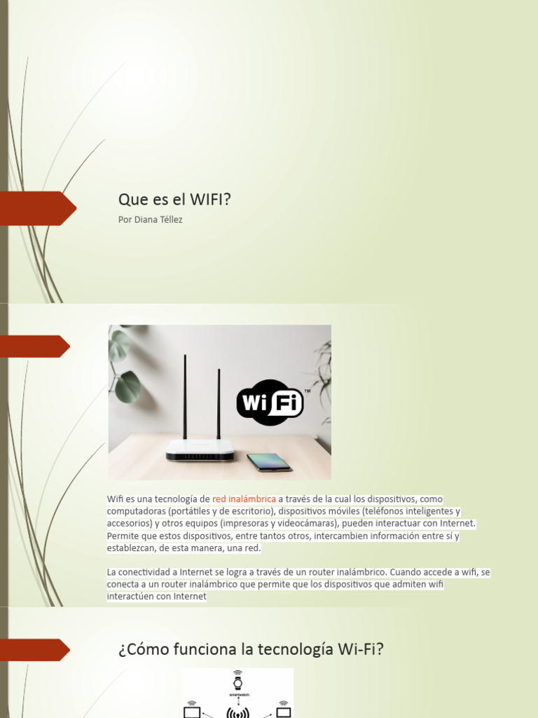 Que Es El WIFI | PDF | Wifi | Punto de acceso inalámbrico