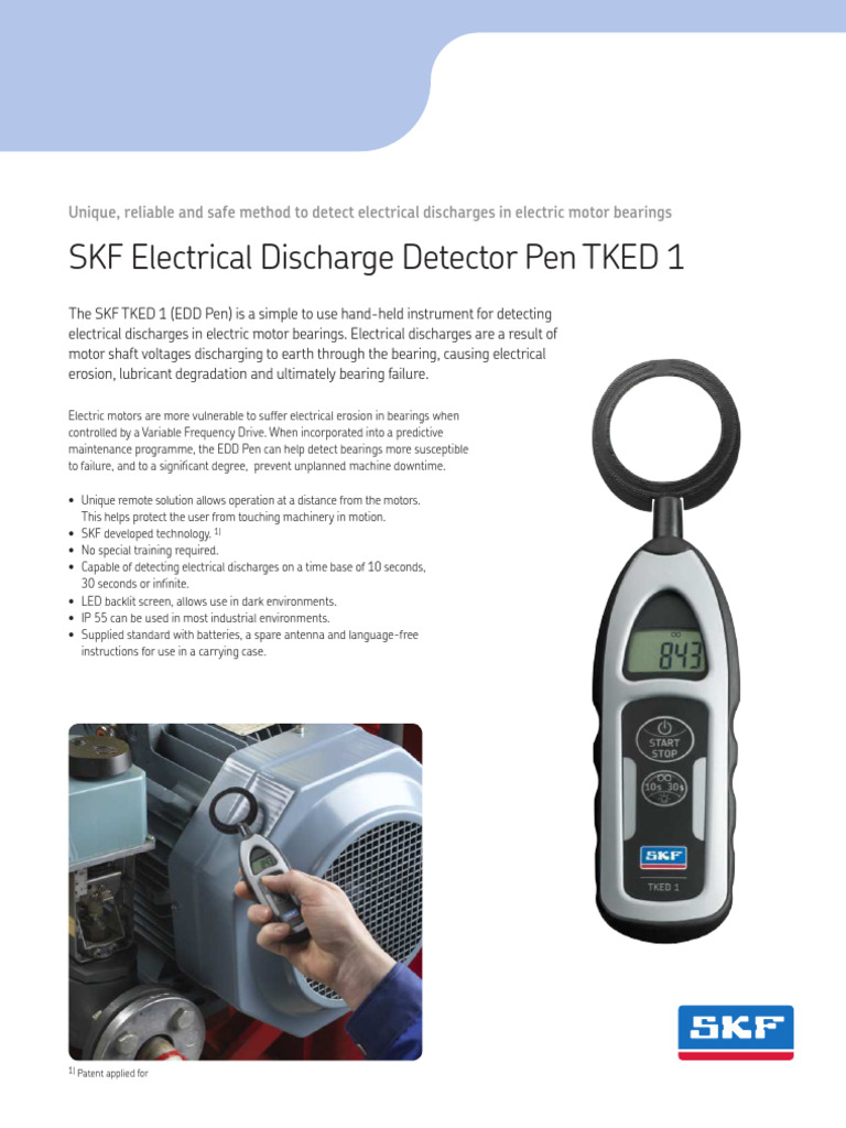 SKF Electrical Discharge Detector Pen TKED 1 | PDF | Bearing ...