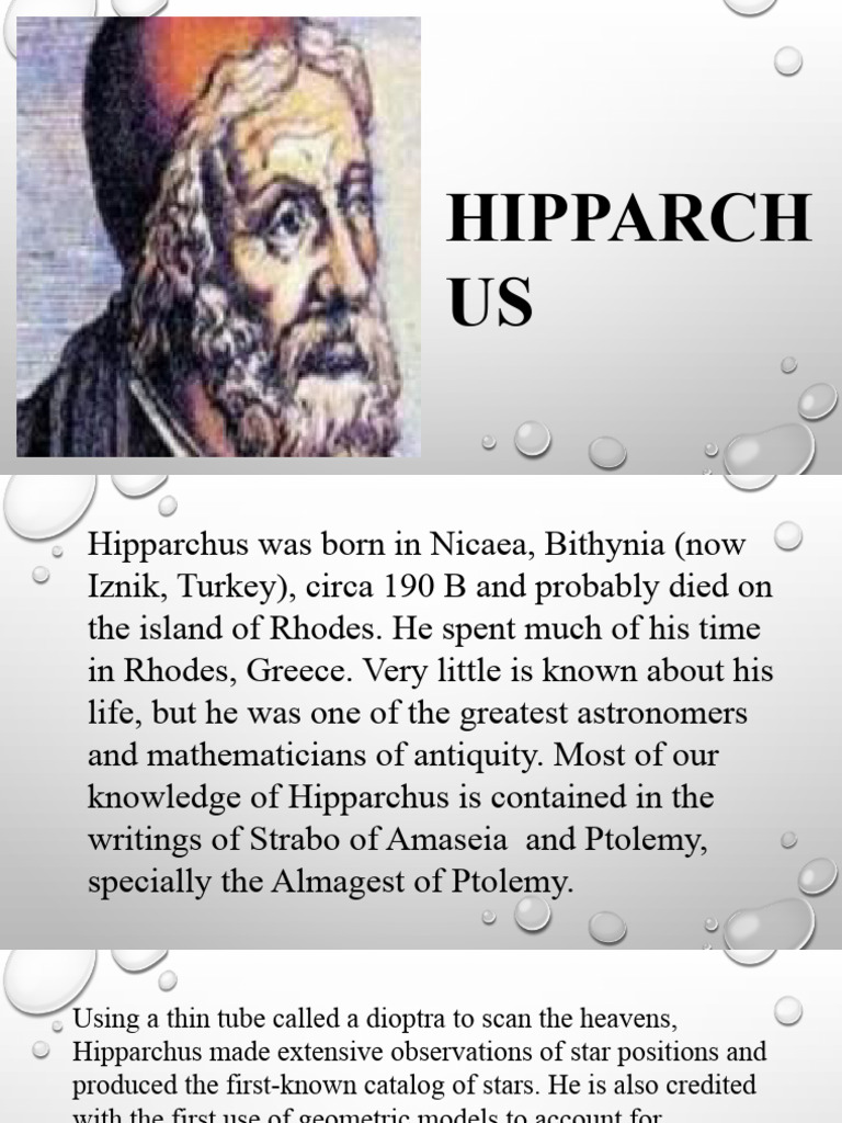 Hipparchus: Father of Astronomy and Trigonometry | PDF | Astronomy ...