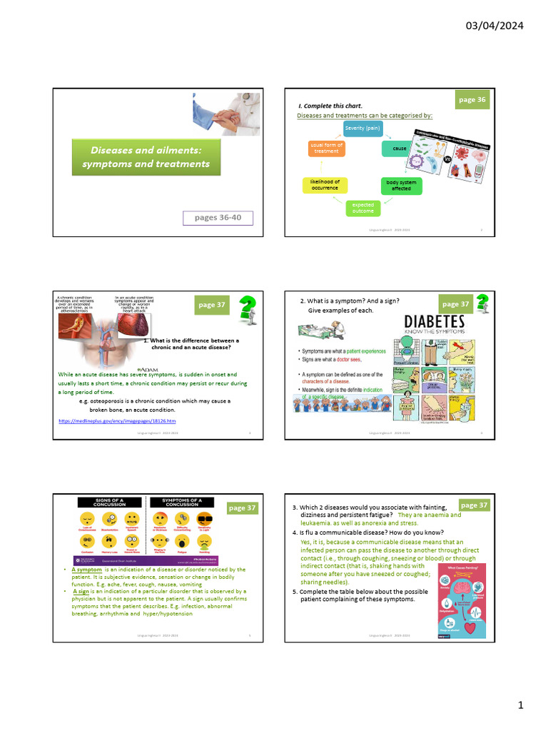 ENE 2 Medical+Disorders Pp36-40 April2024 | PDF | Vaccines | Infection