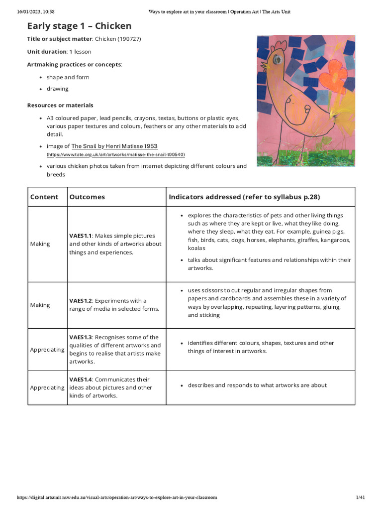 Operation Art Lessons | PDF | Drawing | Paintings