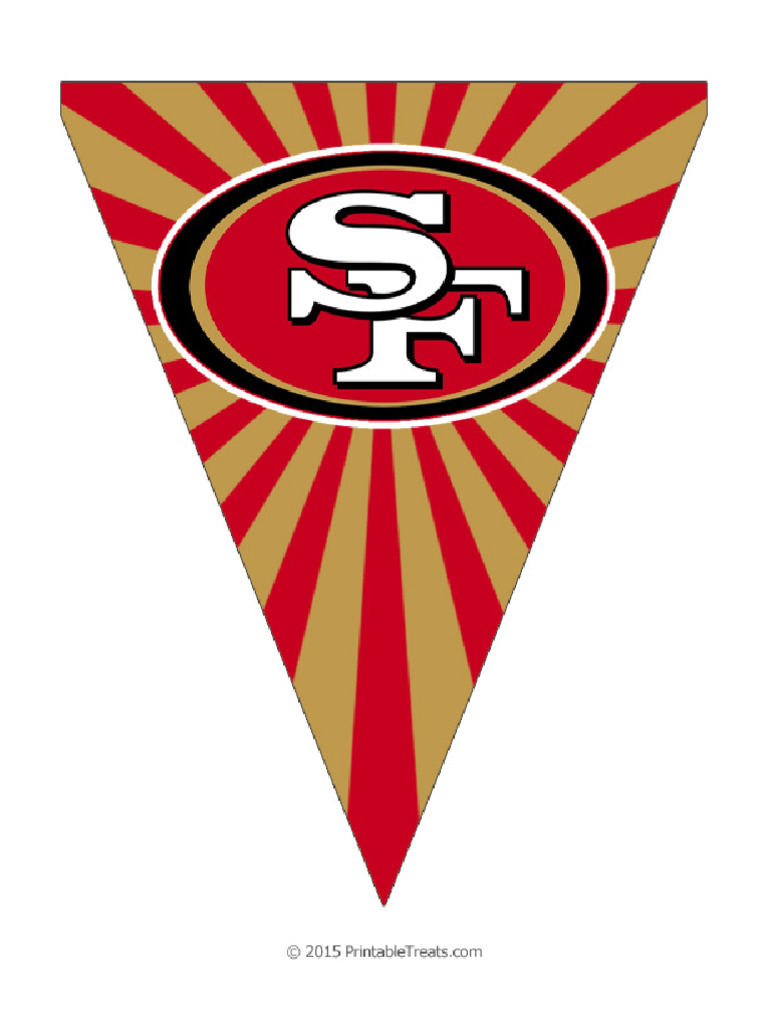 San Francisco 49ers Pennant Banner Flag | PDF