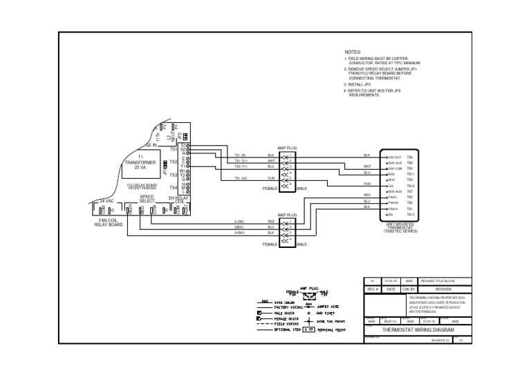 Single Line Diagram FCU Thermostat | PDF | Electric Power ...