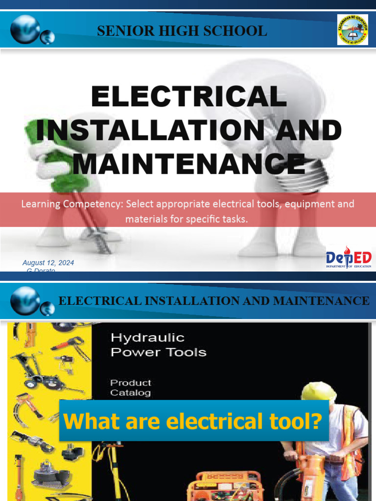 CO - Select Appropriate Electrical Tool | PDF | Electrical Connector ...