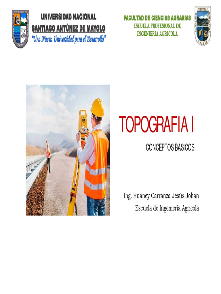 TEMA 01 CONCEPTOS BASICOS | PDF | Geodesia | Topografía