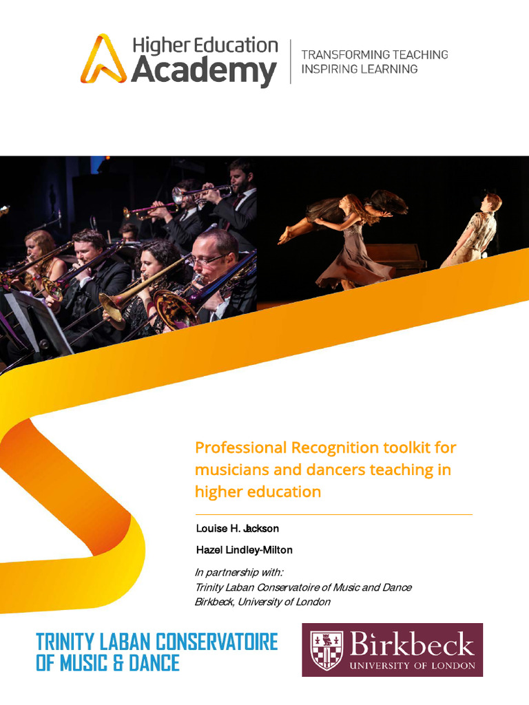 Professional Recognition Toolkit For Musicians and Dancers Teaching in ...