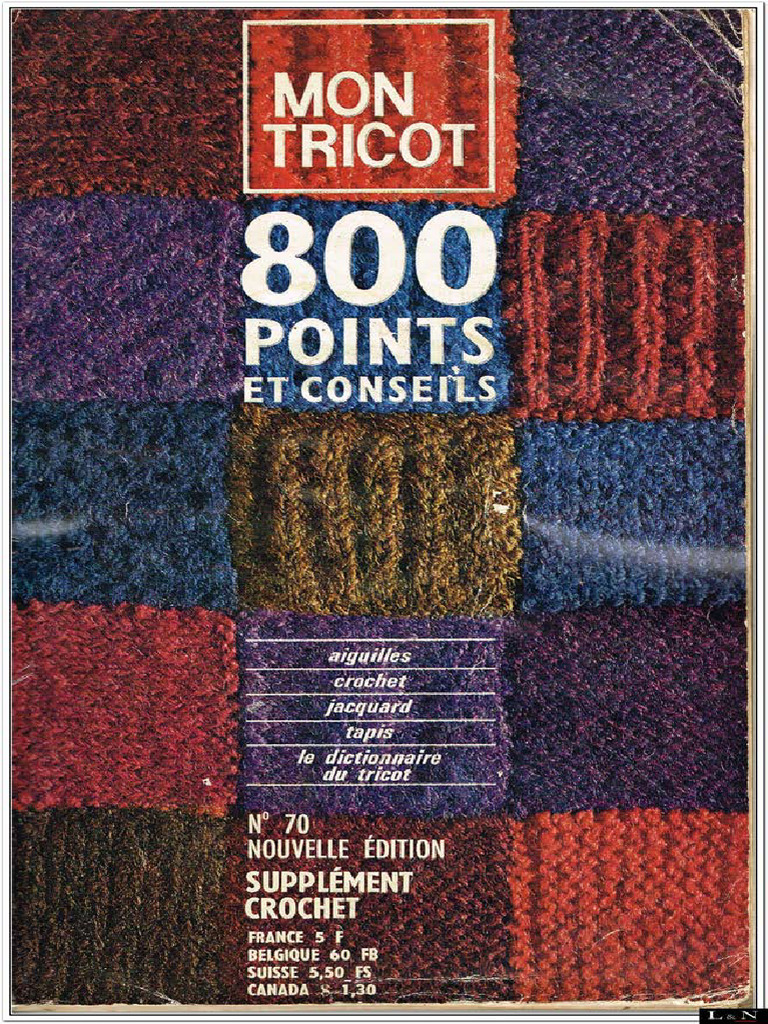 N° 70 MON TRICOT 800 Points | PDF