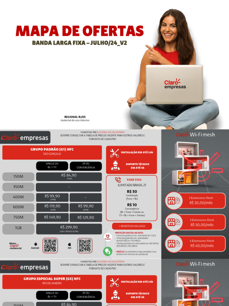 Mapa de Ofertas Fixa - Julho V2 | PDF