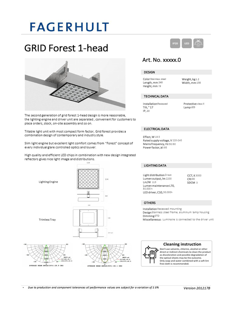 FICHA GRID FOREST 1-Head Trimless V2 | PDF | Lighting | Electrical Grid