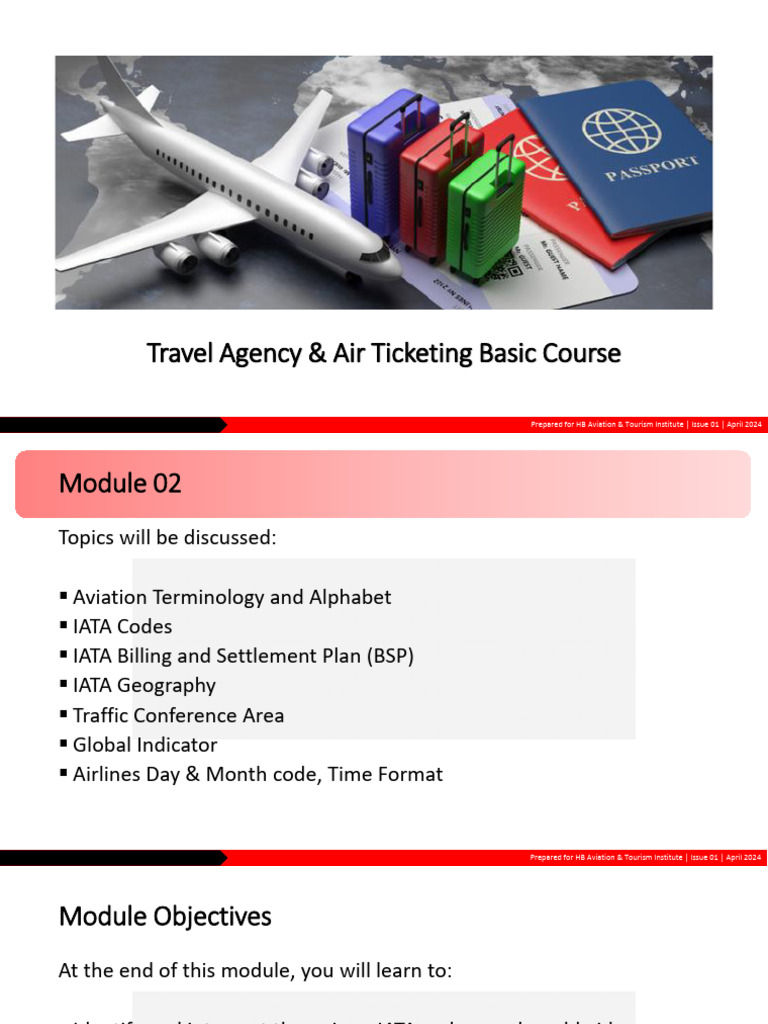 Travel Agency & Air Ticketing Basic Course - Module 02 Batch 70 ...