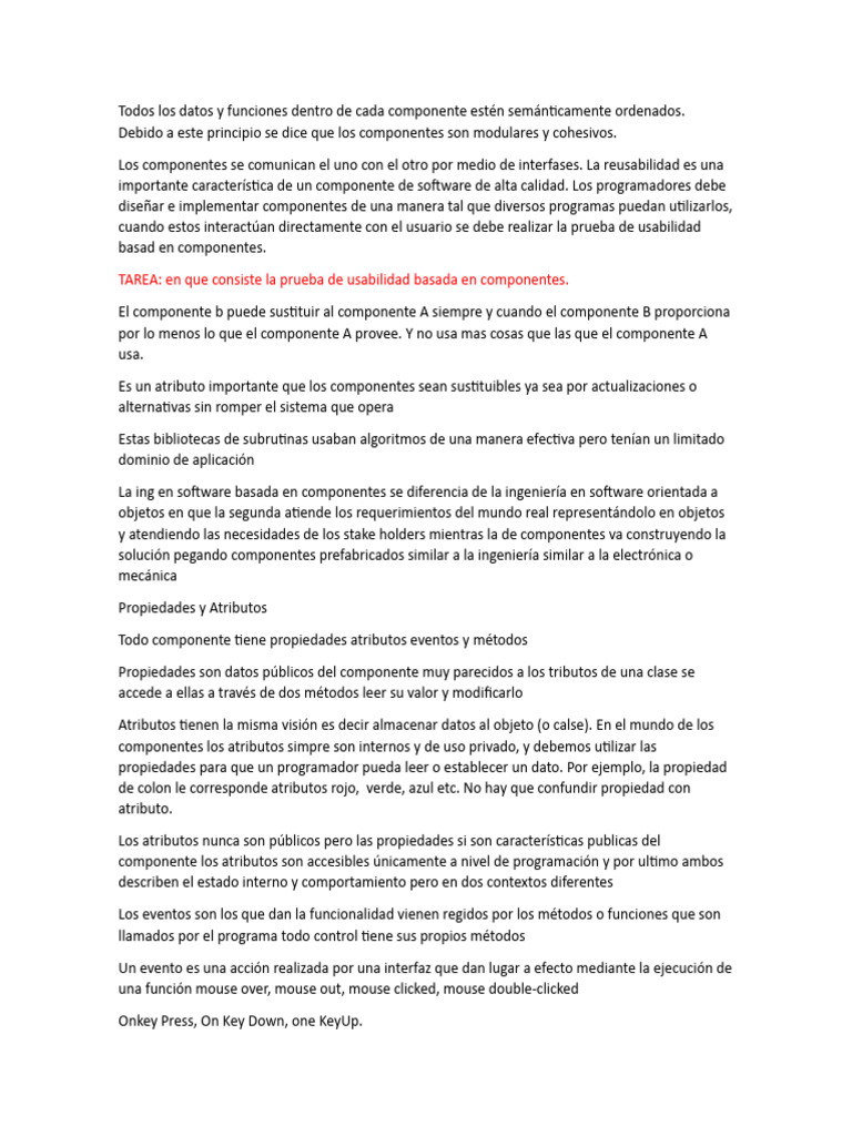 Todos Los Datos y Funciones Dentro de Cada Componente Estén Semánticamente Ordenados | PDF ...