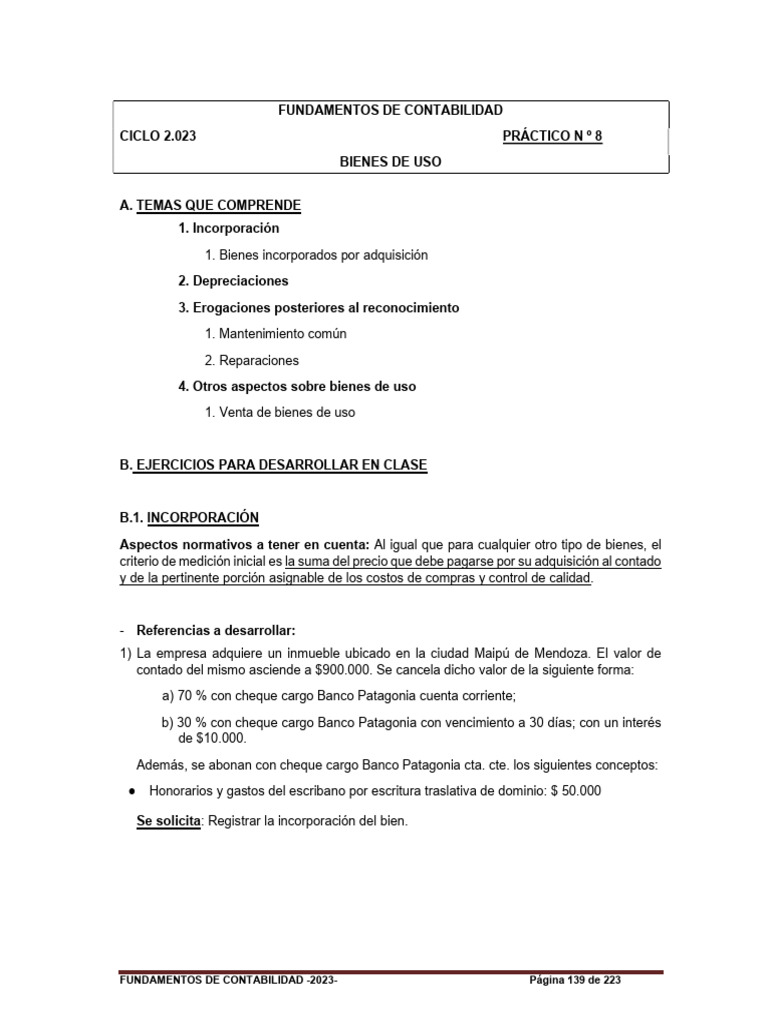 Solucion TP 8 2023 | PDF | Depreciación | Contabilidad