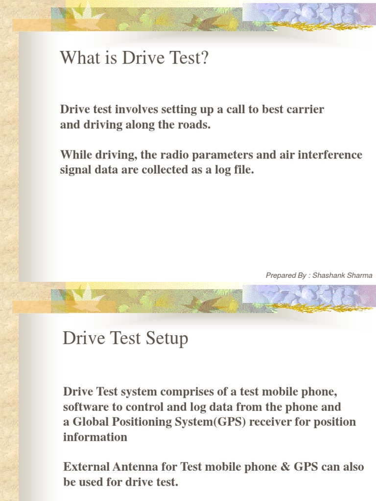 What Is Drive Test? | Download Free PDF | Mathematical Optimization ...