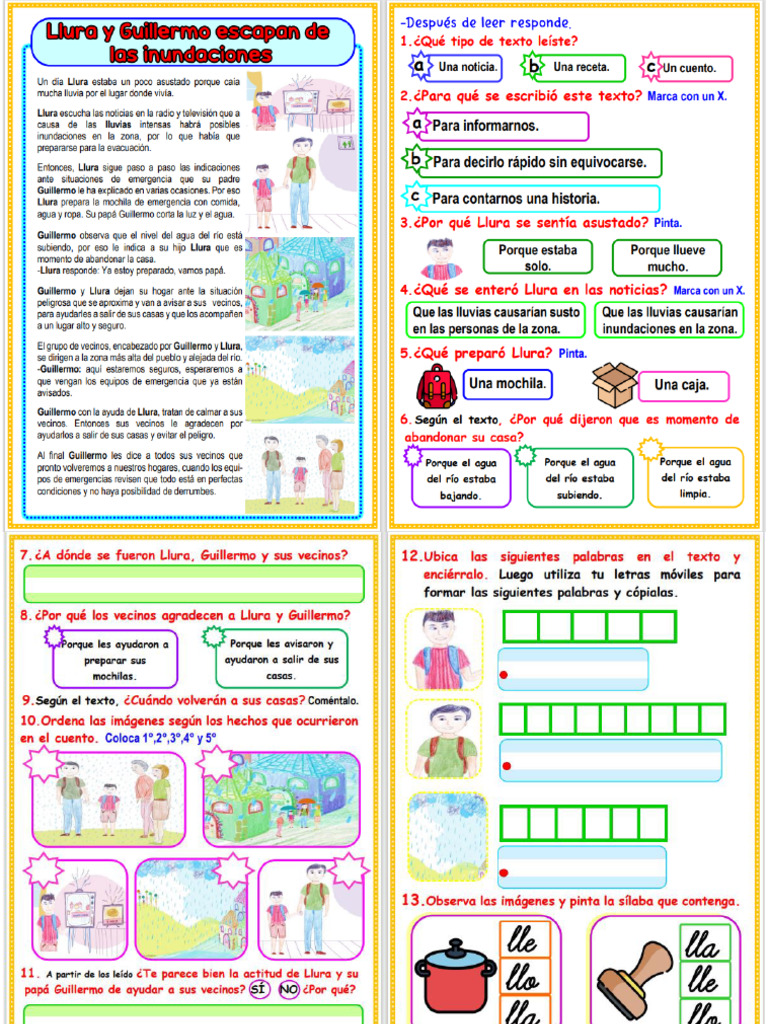 Ficha Llura y Guillermo | PDF
