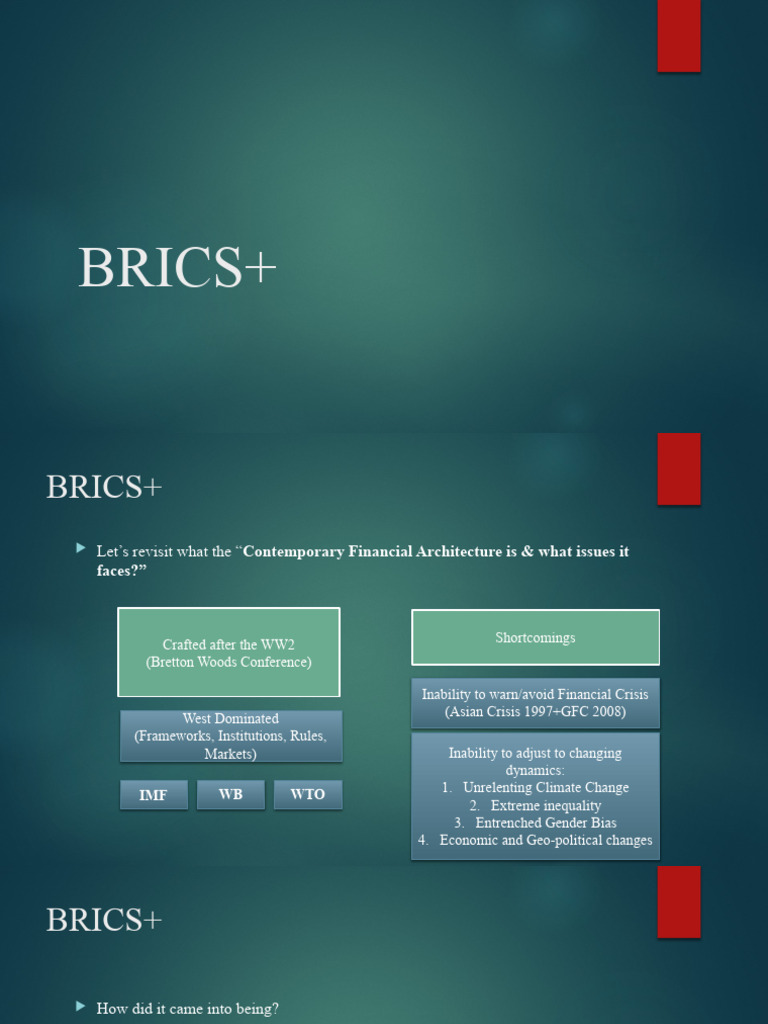 Brics+ - Class | PDF | International Monetary Fund | Bric