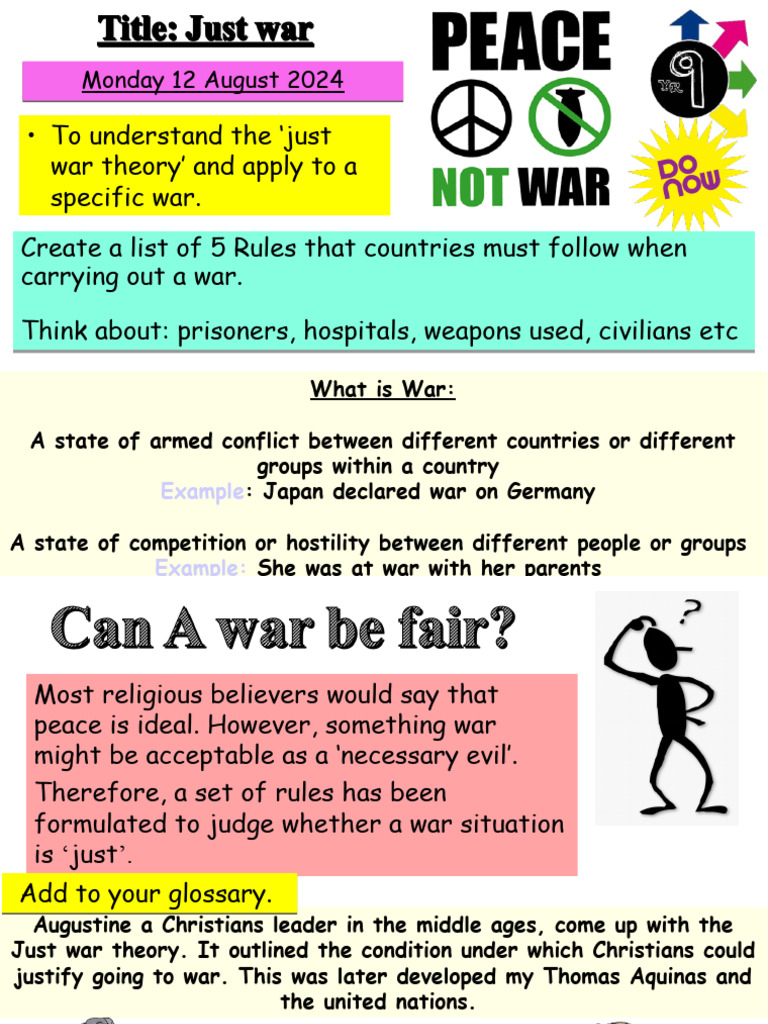 Just War Theory Explained | PDF | Just War Theory