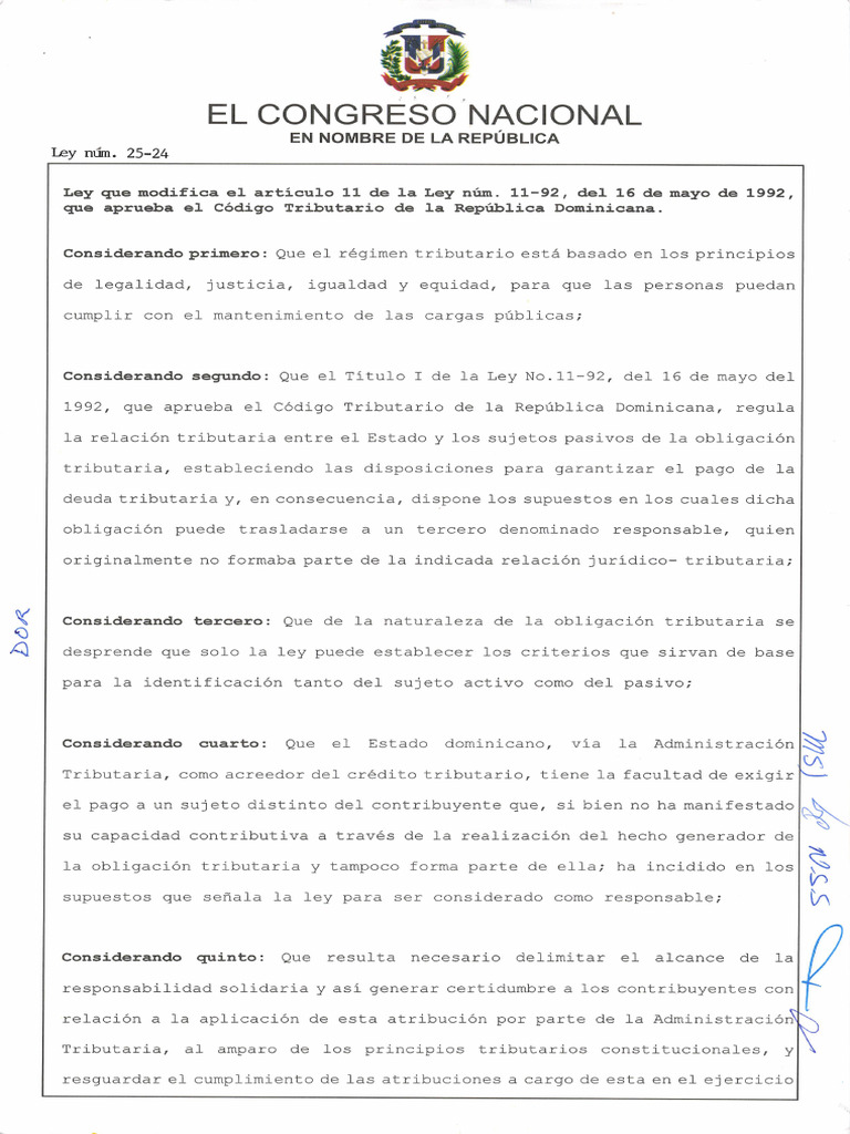 Ley 25-24 | PDF | Pagos | Gobierno