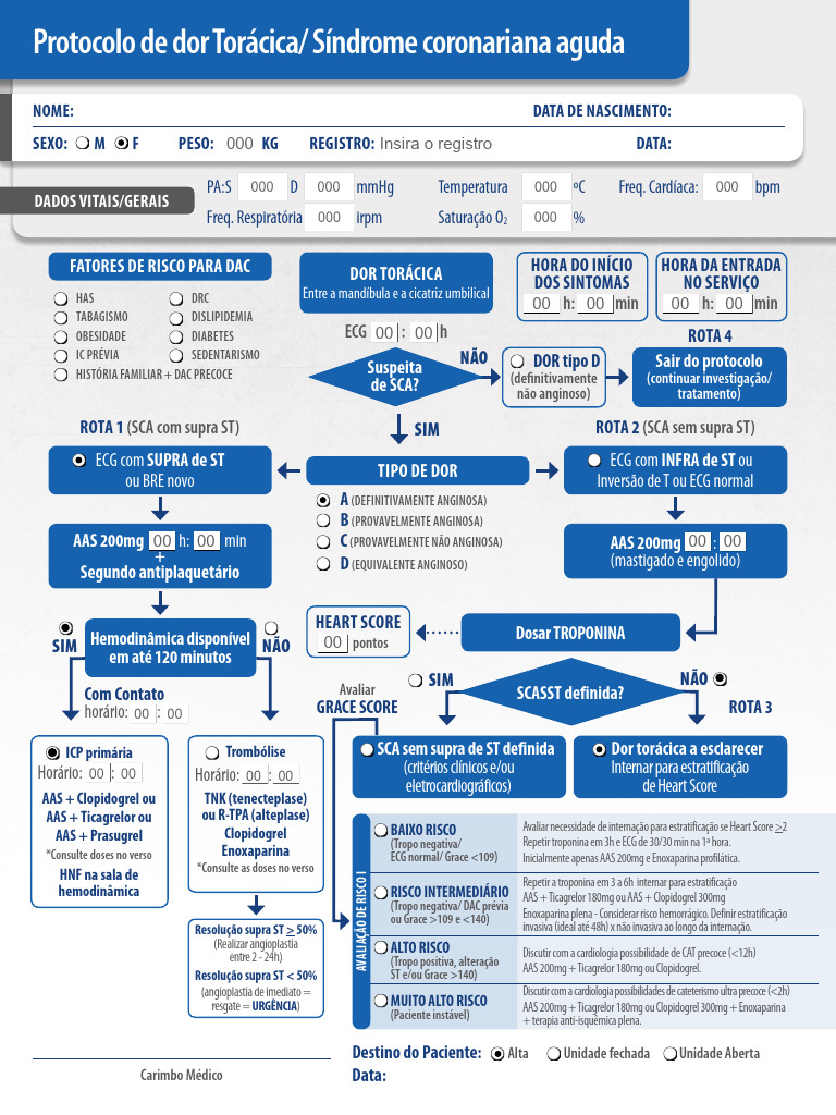 Protocolo IAM | PDF | Medicina Clínica | Doenças e distúrbios