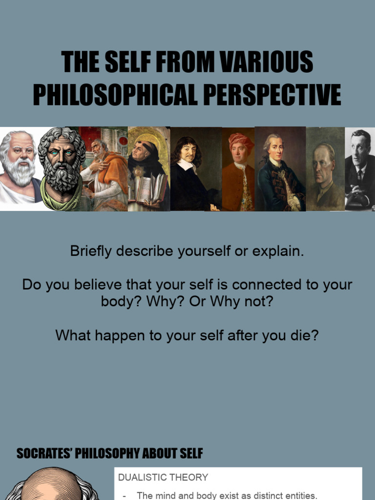 The Self From Various Philosophical Perspective | PDF | Philosophy Of ...