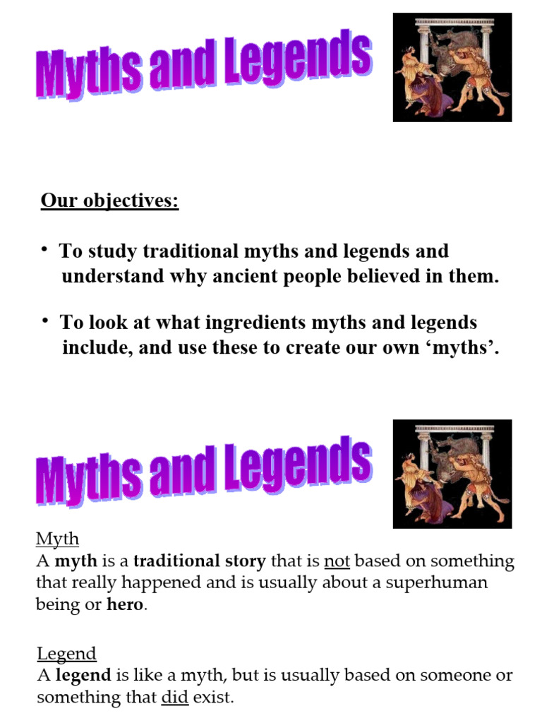 Myths and Legends: Understanding Stories | PDF | Religious Belief And ...