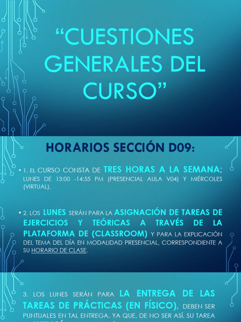 Cuestiones Generales D09 | PDF