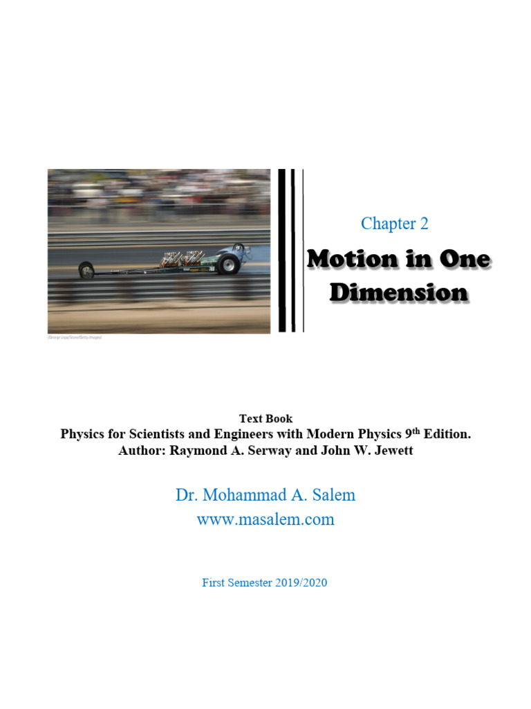 ch2 Motion in One Dimention | PDF