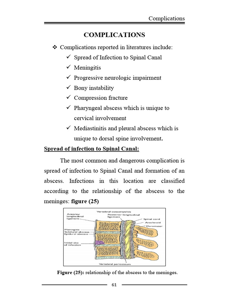 5 Complication | PDF | Vertebral Column | Spinal Cord