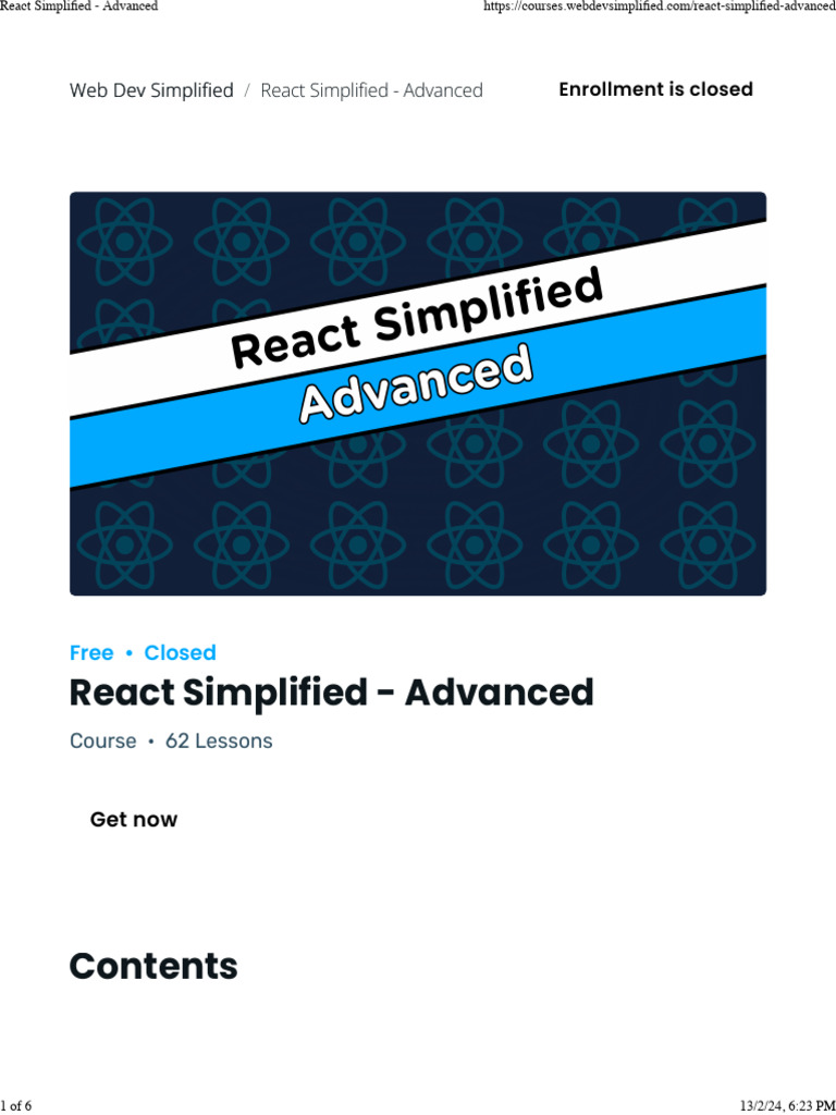 React Simplified - Advanced | PDF | World Wide Web | Internet & Web