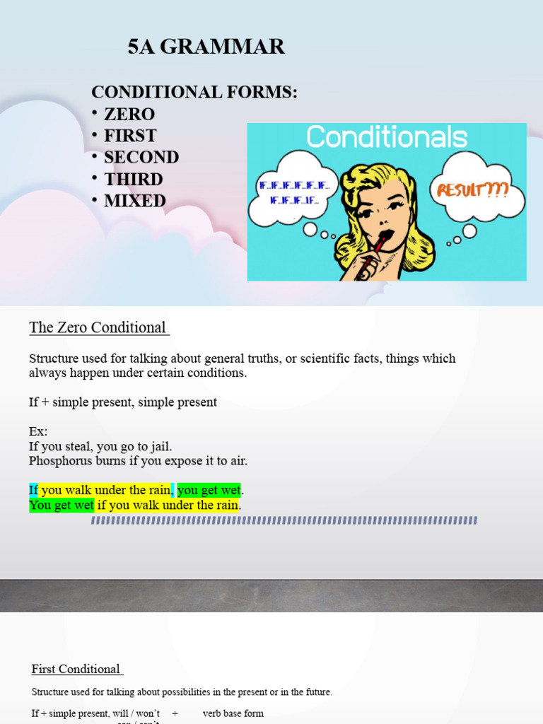 5._Conditional_Grammar_Explan | PDF | Verb | Linguistic Morphology