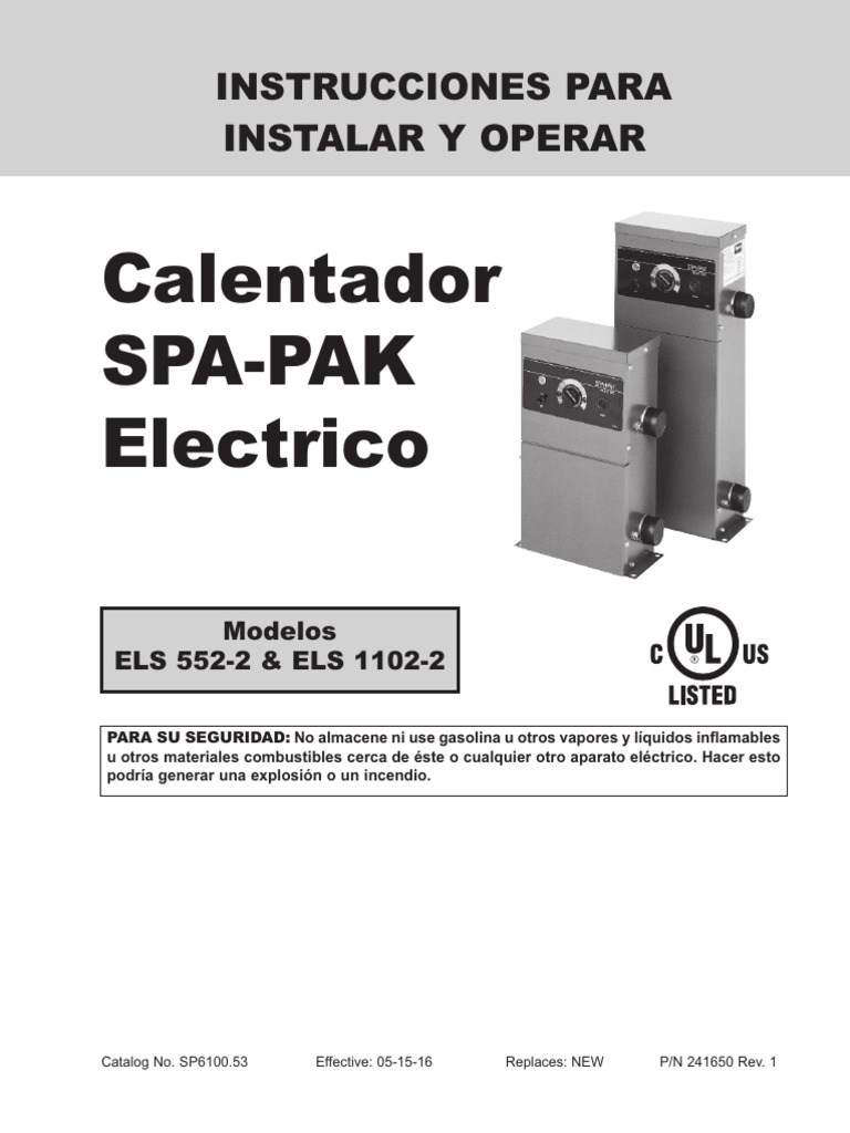 Calentadores Bvs | PDF | Agua | Cambiar